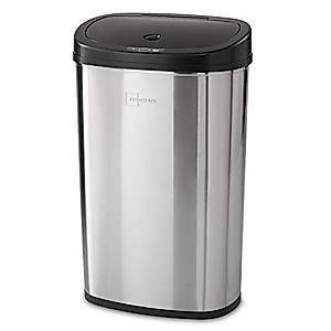 Mainstay MS-50-22 Motion Sensor Trash Can, 13.2 Gallon, Stainless Steel