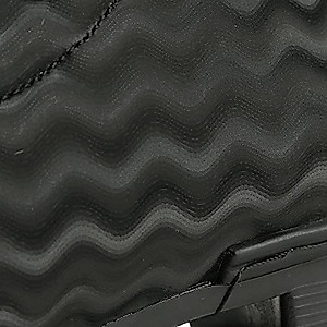 Jessie Womens Roller Skates Water Ripple High-top Roller Skates Four-Wheel Roller Skates Shiny Roller Skates for Adult Youth Boys Girls Outdoor with Shoes Bag (Black Ripple,US:8)