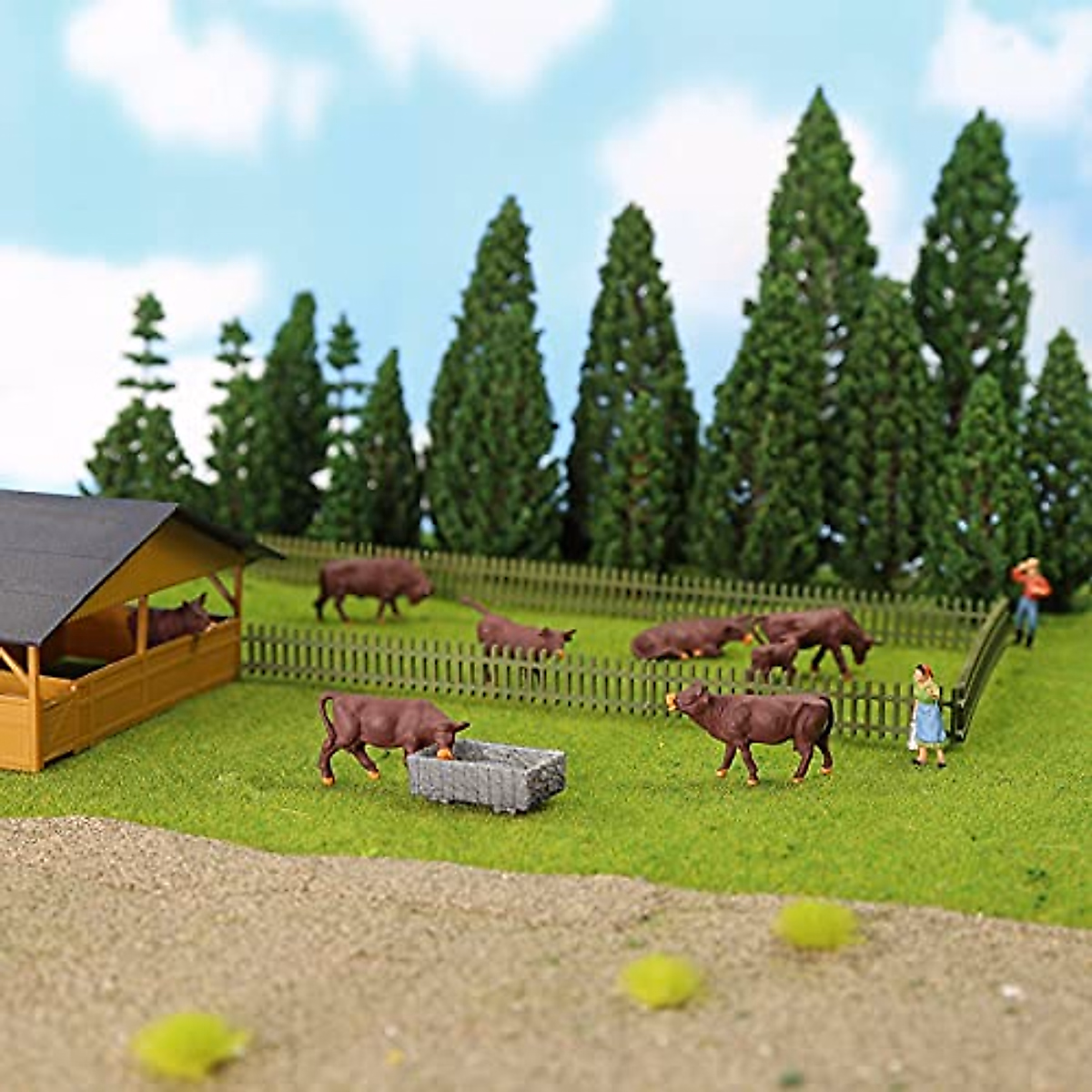 Artificial Model Grass Mat Trains Green White Yellow Snow 40x200cm or 15.7‘’ x 78'' for Decoration Kids Craft Scenery Model DIY (Grass Green)