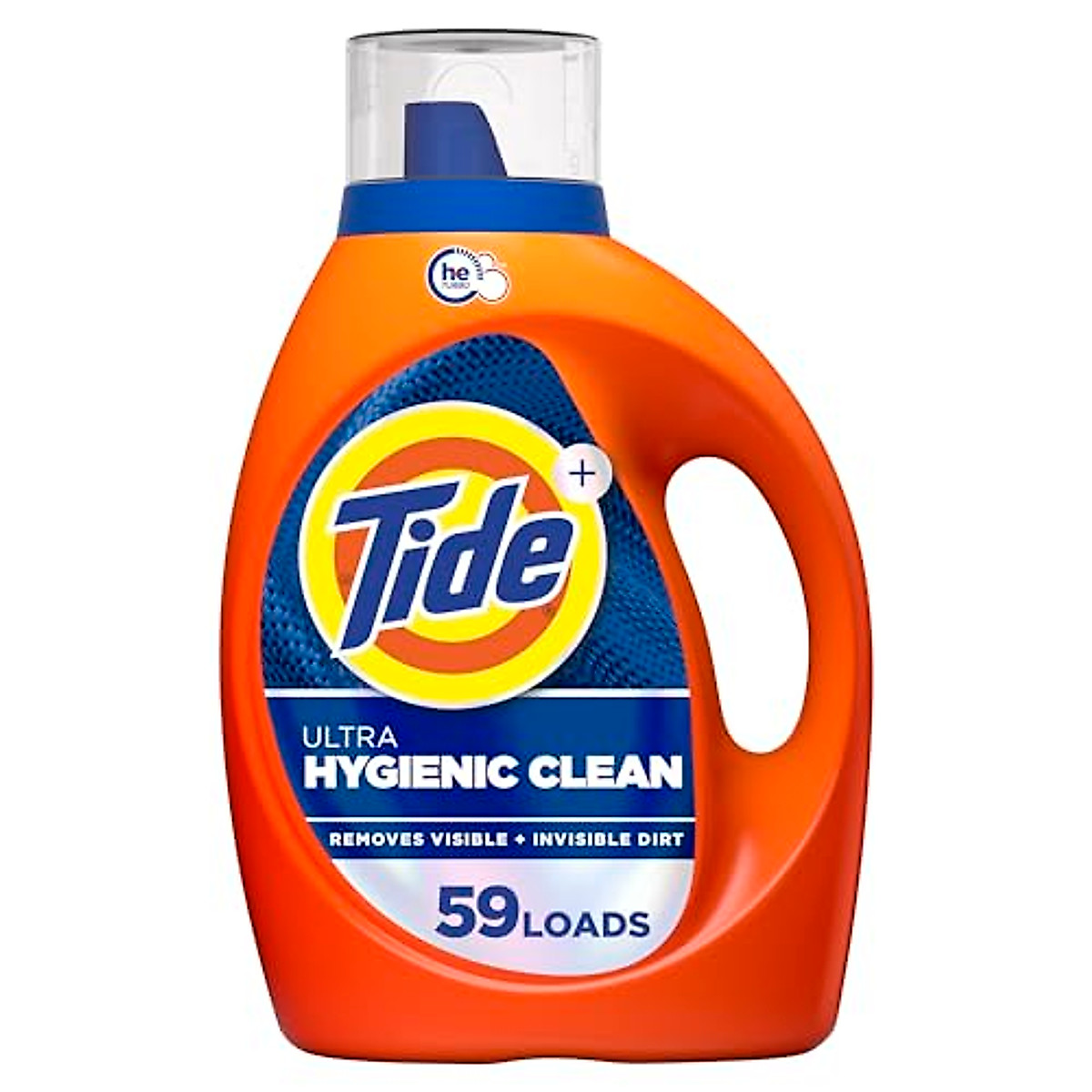 Tide Hygienic Clean Heavy 10X Duty Laundry Detergent Liquid Soap, Original Scent, HE Compatible, 59 Loads, 84 fl oz