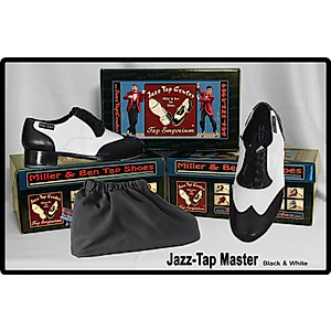 Miller & Ben Tap Shoes; Jazz-Tap Master; Black & White Professional Tap Shoes (38 EU)