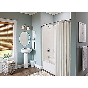 Moen YB2262CH Brantford 2-Light Dual-Mount Bath Bathroom Vanity Fixture with Frosted Glass, Chrome