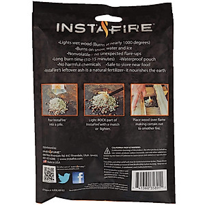 Instafire Insta-Fire Original Blend Granulated Fire Starter, All Natural, Eco-Friendly, Lights Fires in Any Weather 1.75oz Pouches (6 Packs)