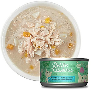 PETITE CUISINE Grain-Free Wet Shredded Chicken Cat Food in Broth, Made with Superfoods, Variety Pack 2.8 Ounce (Pack of 12)