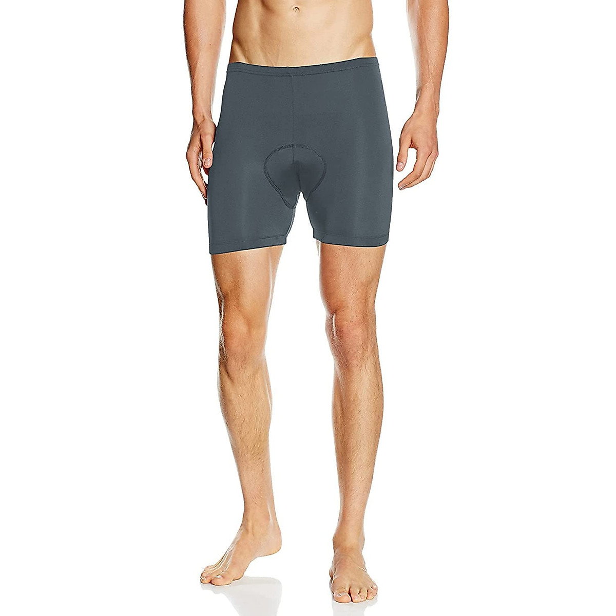 BALEAF Men's Bike Shorts 3D Padded Cycling Underwear with Padding Anti-slip Silicon Mountain Biking Bicycle Gear Grey XL