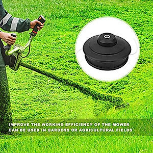 Brush Cutter Trimmer Head, WearResistant Curved Shaft Bump Strimmer Trimmer Head, Gardening Tool Durable Mower Trimmer Head, Grass For Lawn Mower Home Garden