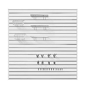 PROSLAT 35009 PROCORE Slatwall Ultimate Bundle 8 ft. x 8 ft
