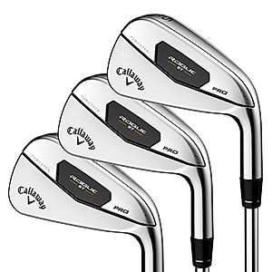Callaway Golf Rogue ST Pro Iron Set (Right Hand, Steel Shaft, Regular Flex, 5 Iron - PW, Set of 6 Clubs)