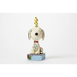 Enesco Peanuts by Jim Shore Snoopy and Woodstock My Best Friend Personality Pose Figurine- Resin Hand Painted Collectible Decorative Figurines Home Decor Sculpture Shelf Statue Collection Gift, 5 Inch