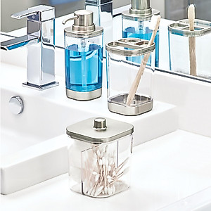 iDesign The Ilyse Collection Canister – Clear & Brushed Nickel