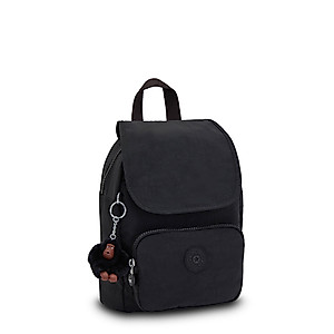 Kipling Women's Marigold Small Backpack, Nylon Travel Organizer, Black Tonal, 9''L x 11.75''H x 5''D