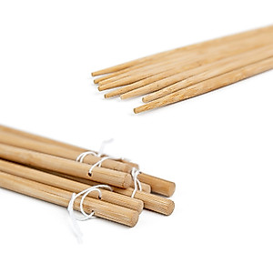 Naturoom 17 Inches Cooking Chopsticks, Set of 4 Pairs, Extra Long Bamboo Serving Chopsticks, Frying chopsticks, Hot Pot Chopsticks, Brown