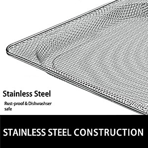 Replacement Air Fry Basket for Ninja Foodi SP101 Air Fryer Oven,Stainless Steel Air Fryer Basket for Ninja Foodi SP100,SP101B1,SP101C,Accessories for Ninja Foodi 8-in-1 Digital Air Fry Oven