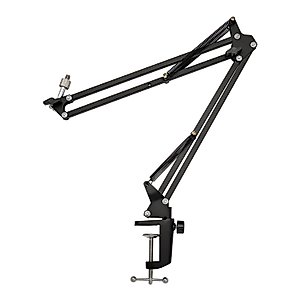 Knox Gear Microphone Suspension Studio and Home Recording Podcasting Mic Stand (Fits All Microphones and Shock Mounts)