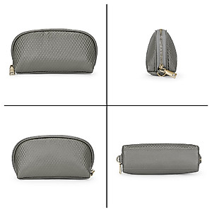 YALUXE Womens Wristlet Genuine Leather Quilted Zipper Large Clutch Wallet