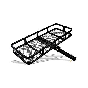 Armordillo 8719565 59" Mesh Foldable Rear Hitch Cargo Basket Universal Fits 2-Inch Receiver Tube Trailer Hitch