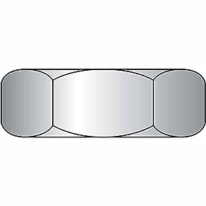 Nylon Insert Lock Nut, 10-32, Low Carbon Steel, Zinc, UNF, 100 Pack