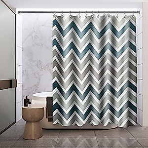 TOPROD Shower Curtain Hooks Rings, Classic Heavy Duty Shower Ball Hooks Rust Proof, Shower Rings Hangers for Bathroom Shower Curtain Rods Curtains, Free Gliding, Set of 12, Silver