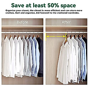 18pcs New Clothes Hanger Connector Hooks, Bear-Shaped Ultra Premium Hanger Hooks Space Saving Bedroom Wardrobe Closet Dedicated Find Clothes Quickly. (A)