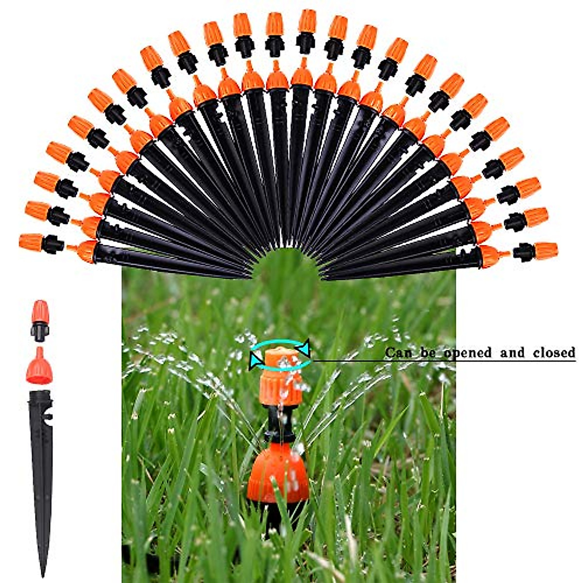 20 Drip Irrigation Adjustable Nozzle Garden Plant Watering Nozzle 360 Degree Dripper Atomizing Spray Cooling / Irrigation Equipment