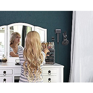 For Dyson Supersonic Hair Dryer Wall Mount Holder, Stainless Steel Power Plug Holder, Bathroom Organizer for Dyson Supersonic Hair Dryer Care Tools by Deeroll