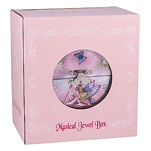 Childrens Musical Jewelry Music Box Ballerina Fairy PNK