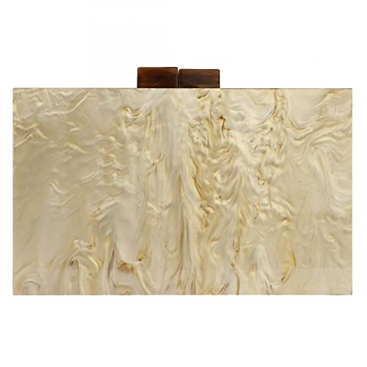 Women Evening Clutch Bags Acrylic Box Envelope Purse Handbags Lady Party Wedding Banquet Bag Shoulder Bag (Gold)