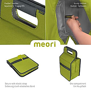 meori Green Foldable Lunchbox Cooler Spring Outdoor Work Picnic Insulated Collapsible Back to School Lunch, zzzz-s
