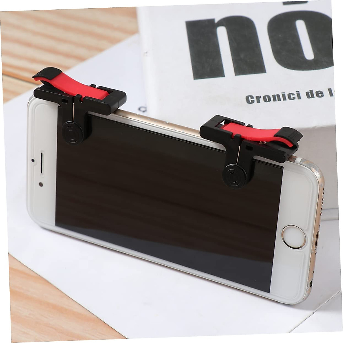UKCOCO 3pcs Gatillos Para Celular Left and Right Game of Phones Game Sensitive Joysticks Chicken-eating Artifact for Phone Triggers Quick Shooting Button Aim Handle Cell Phone Red