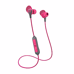 JLab JBuds Pro Wireless Signature Earbuds, Graphite/Pink, Titanium 10mm Drivers, 10-Hour Battery Life, Music Controls, Noise Isolation, Bluetooth 4.1 Extra Gel Tips and Cush Fins