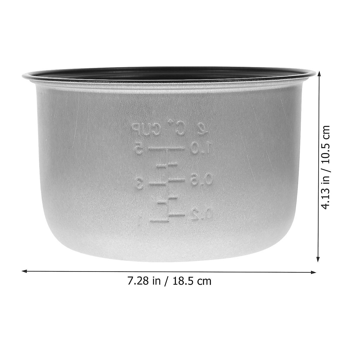 1pc Cooker Inner Pot Rice Cooker inside Pot Non Stick Pressure Cooker Pot Baking Cake Pot Mold Cooking Pots Rice Cooker Inner Pot for Home Kitchen