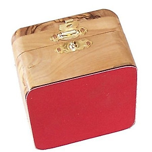 Holy Land Imports Olive Wood Box First Communion.(1.4" H)