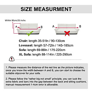 uxcell Stretch Sofa Cover Couch Covers Solid Classic for Sofas Loveseat Armchair Universal Elastic Polyester Furniture with One Pillowcase X-Large Fuchsia