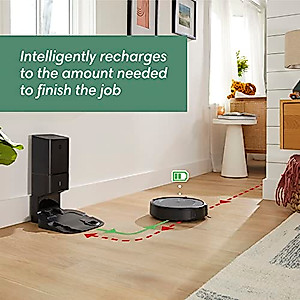 iRobot Roomba i3+ EVO (3550) Self-Emptying Robot Vacuum – Now Clean By Room With Smart Mapping, Empties Itself For Up To 60 Days, Works With Alexa, Ideal For Pet Hair, Carpets​