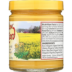 Eden Foods Organic Yellow Mustard - 9 oz