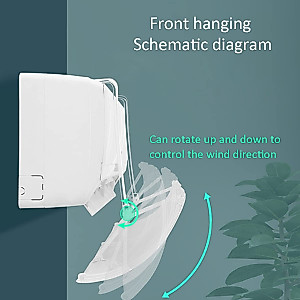 Adjustable Air Conditioner Deflector Vent Deflector, Anti Direct Blowing Baffles Air Conditioning Cover Retractable Air Outlet Wind Shield for Home (Front Hanging-Air Balloon, 35.4x10.6 Inch)