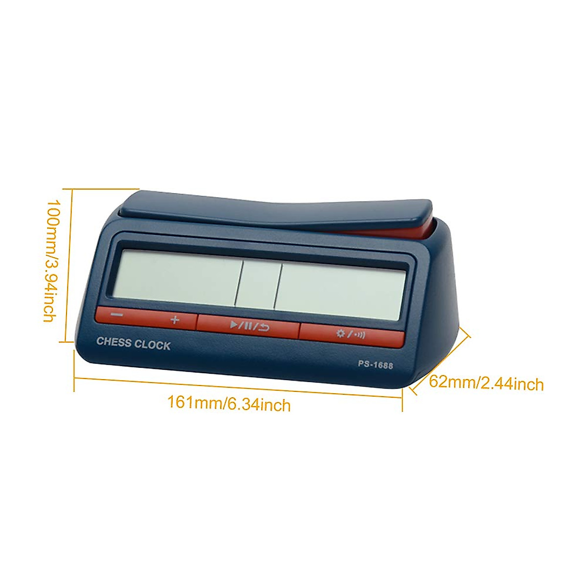 Chess Clock, Advanced Digital Chess & Game Timer, ABS Digital Display Professional International Chess Clock - Blue