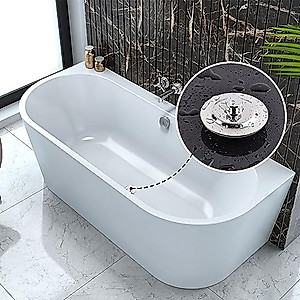 JINGIHE Universal Sink Plug, 38-42mm Bath Plug Replacement, Kitchen Sink Plug, Stainless Steel Bathroom Sink Plugs for Wash Basin, Drain Stopper in Bathtub and Laundry Pods