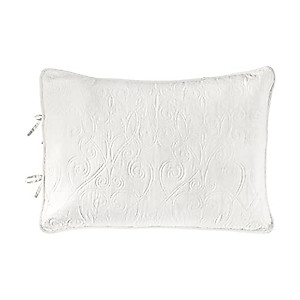 Laura Ashley Felicity Collection Quilt Set-100% Cotton, Reversible, All Season Bedding with Matching Sham(s), Pre-Washed for Added Softness, King, White