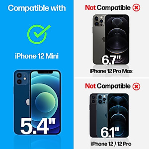 Power Theory 2-Pack Screen Protector for iPhone 12 Mini Premium Shatter Resistant Tempered Glass [9H Hardness], Easy Install Kit, 99.99% HD Clear, Bubble Free, Case Friendly, Anti-Scratch, Anti-Smudge