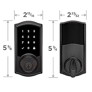 Kwikset Premis Touchscreen Smart Lock Electronic Deadbolt, Works with Apple HomeKit via Apple HomePod or Apple TV, in Venetian Bronze