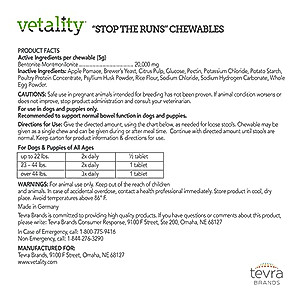 Stop The Runs | Anti Diarrhea Chewables | 6 Count