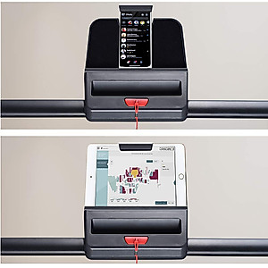 AW 2 in 1 Under Desk Treadmill Folding Electric Treadmill Walking Jogging Machine Motorized Exercise Machine with LCD Display for Home Office Gym Exercise Apartment Basement Workout