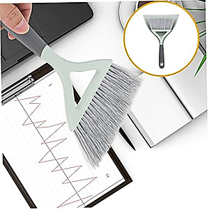 PLAFOPE 1 Set Broom Dustpan Keyboard Cleaning Brush Mini Hand Broom and Dustpan Table Cleaning Tool Mini Broom Home Cleaning Accessory Mini Cleaning Broom Cleaning Kit Plastic Green