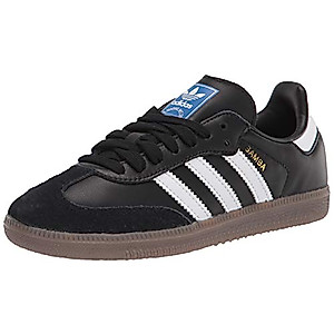 adidas Originals Men's Samba OG Sneaker Black/White/Gum 5.5