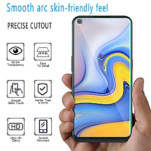 Slanku (3 Pack) Screen Protector for OnePlus Nord N100 Tempered Glass, Bubble Free, Easy to install, Anti-Scratch, Case Friendly