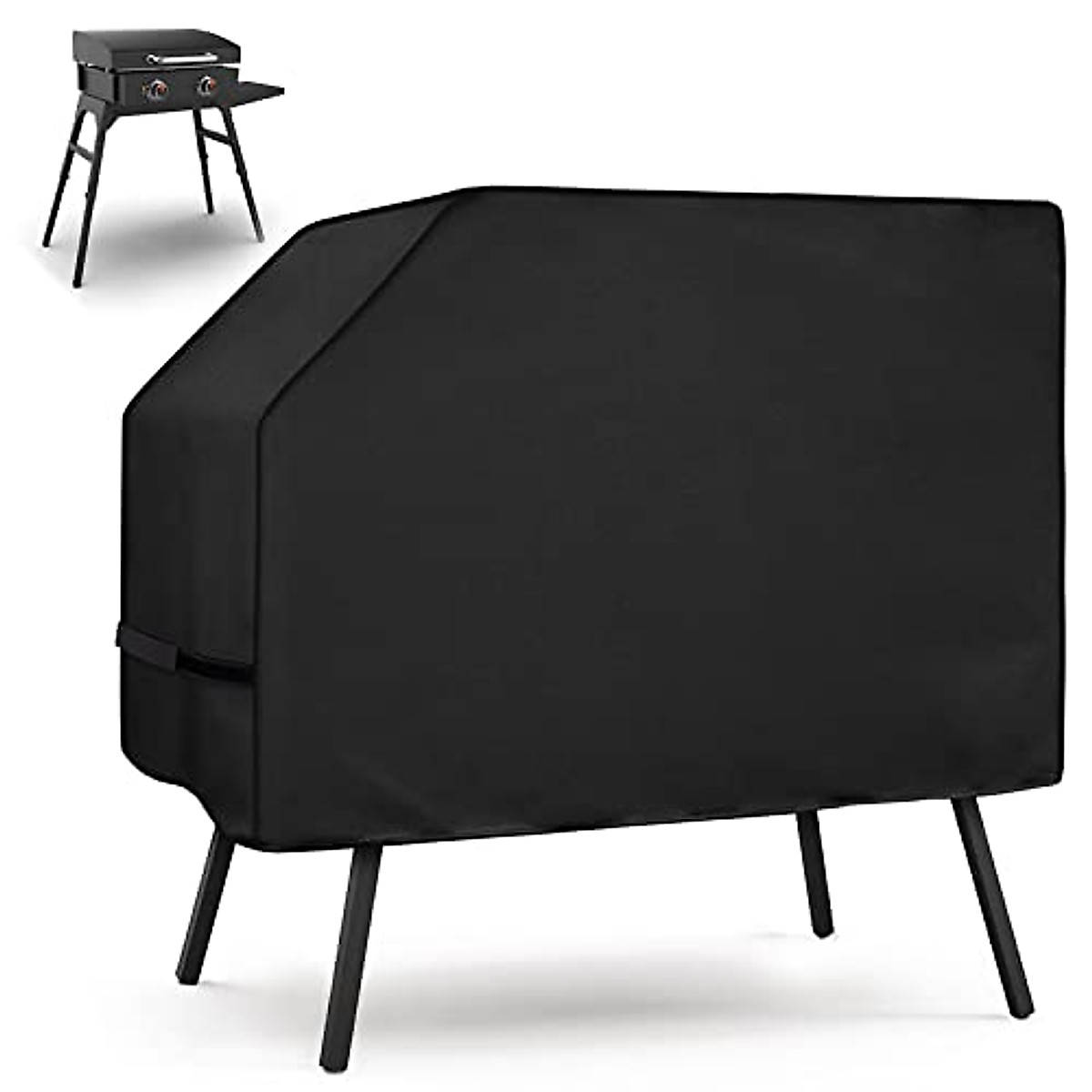 iCOVER 600D Griddle Cover for Blackstone 22 inch 17 inch Griddle with Hood and Stand, Waterproof Heavy Duty 600D Barbecue Cover Grill Cover for Blackstone 17" 22" Griddle