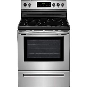 Frigidaire 2 PC Kitchen Appliances Package with FFEF3054TS 30" Electric Range and FFCD2418US 24" Built In Dishwasher in Stainless Steel