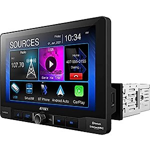 Jensen CAR910X 9 inch Mechless Multimedia Receiver with Apple CarPlay l Android Auto l SiriusXM-Ready l Built-in Bluetooth l 240 Watts MOSFET Power (60W x 4) (Renewed)