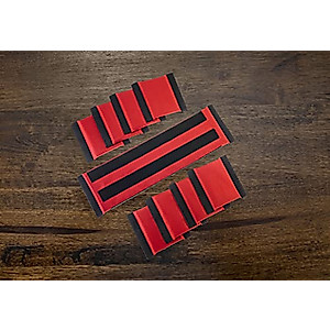 Barfly , Divider Set for M30931 Bag - 1 long, 8 short,Red